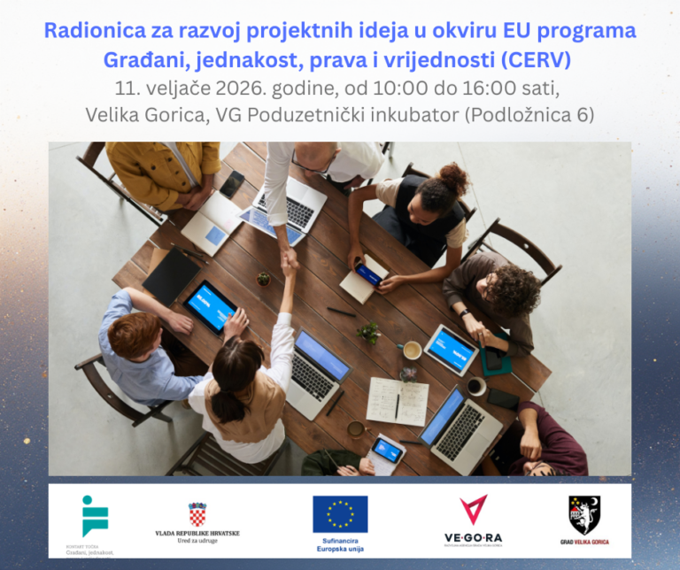Poziv na interaktivnu radionicu za razvoj projektnih ideja CERV ...